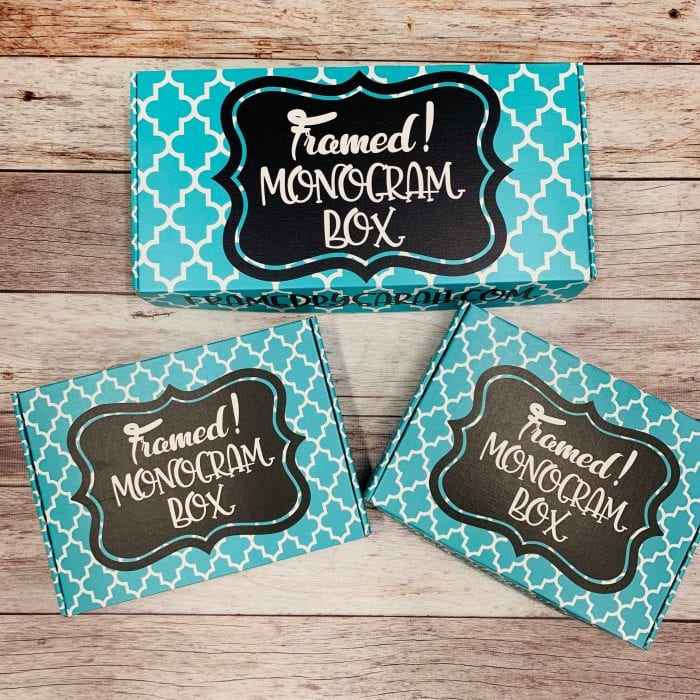 3 month Monogram Box Subscription Framed! by Sarah | Framed!