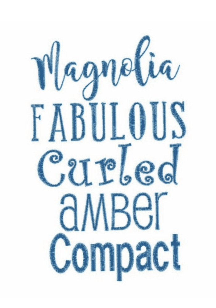 Embroidery Name Fonts | Framed!