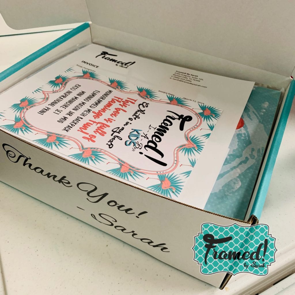 Flamingo Fun – March KIDS Monogram Subscription Box – Framed!