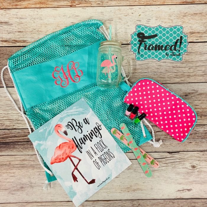 Flamingo Fun - March KIDS Monogram Subscription Box