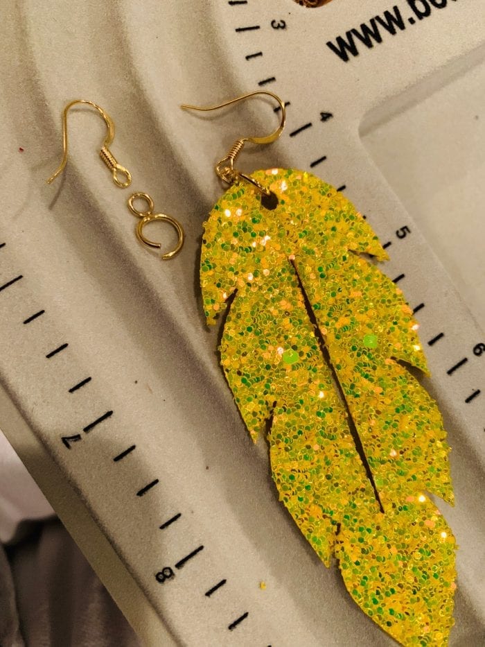 Behind the Scenes – Laser cut earrings – Framed!