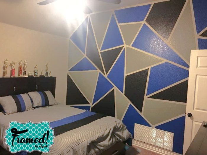 DIY Color Block Wall