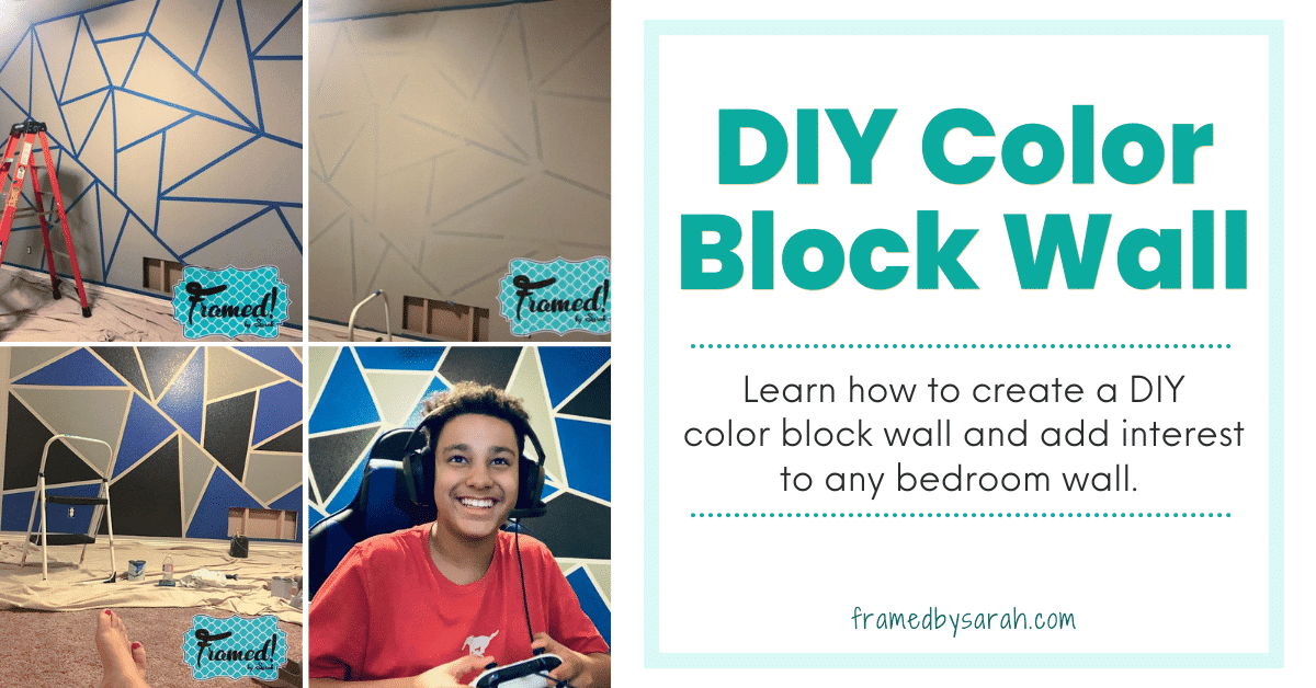 How to DIY Color Block Wall | Framed! by Sarah