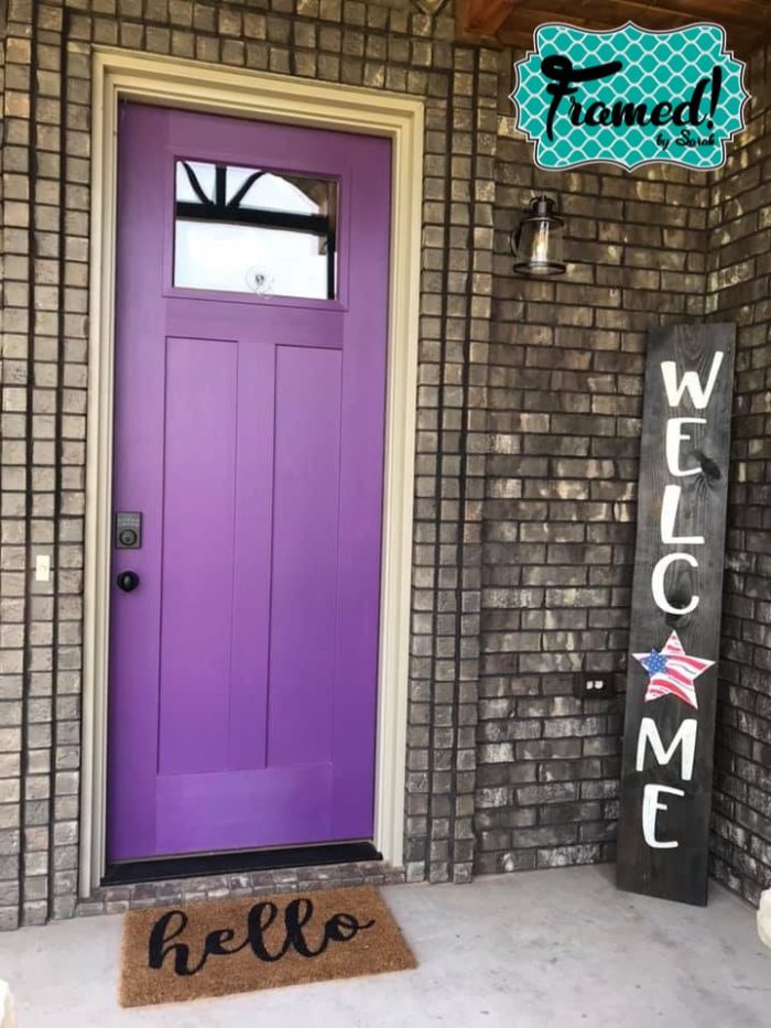 DIY Welcome Sign Patriotic Star Attachment Framed by Sarah | Framed!