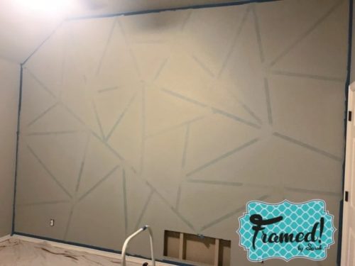 DIY Color Block Wall