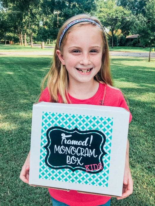September Kids Monogram Box – Framed!
