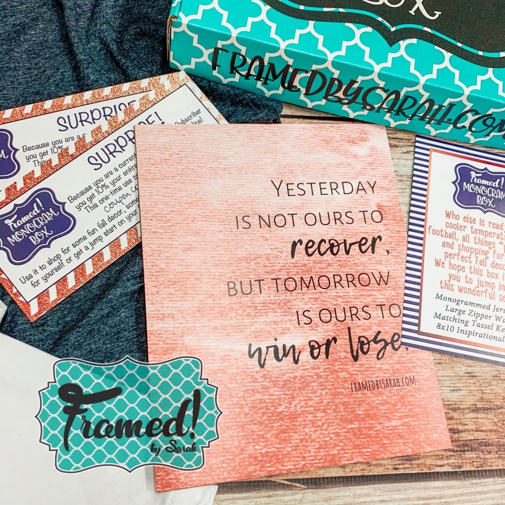 It’s Finally Fall! See inside our October Monogram Box – Framed!