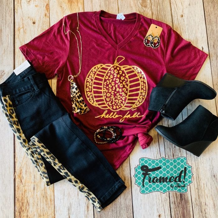 Hello Fall Pumpkin Tee! October T-Shirt Club