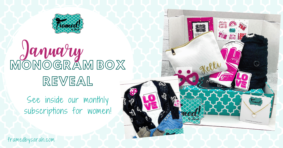 Viva Magenta – January 2023 Monogram Box and T-Shirt Club – Framed!