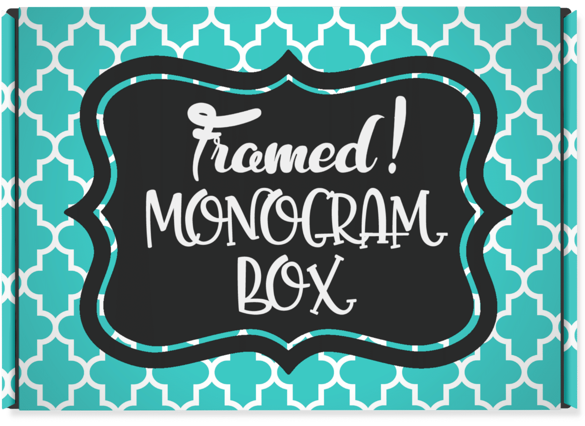 The Monogram Box™ | Framed!